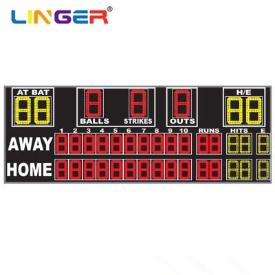 China LED Baseball Scoreboard Wireless Control System Customized Size Easy Installation CE Certified for sale