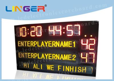 China 16 Inch Red LED Electronic Scoreboard 400mm Digits for Football Multi Sport Outdoor 110 240V for sale