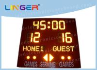 China 8 Inch Yellow LED Electronic Scoreboard 200mm Digits Red Frame for Softball Sports for sale