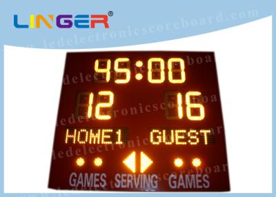 China 8 Inch Yellow LED Electronic Scoreboard 200mm Digits Red Frame for Softball Sports for sale