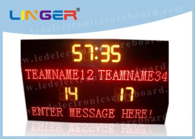 China LED Football Stadium Scoreboard with 300mm Yellow Digits and 150kg Weight - Digital Display for Multi-Sports for sale
