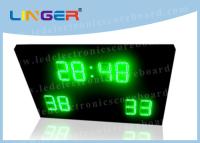 China 12 Inch Green LED Electronic Scoreboard 200mm Digits with Moving Wheels Stand for sale