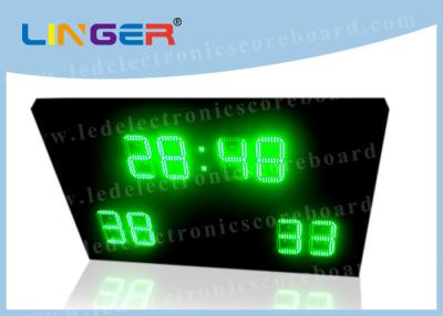 China 12 Inch Green LED Electronic Scoreboard 200mm Digits with Moving Wheels Stand for sale