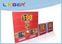 China Amber Color With 8'' 200mm Digits Led Electronic Scoreboard With Countdown Shot Clock for sale