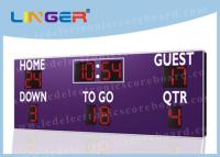 China 12 Inch Red LED Wireless Football Scoreboard 300mm 3.3x6.6ft American Football Club for sale