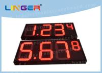 China Super Brightness Digital Gas Price Sign with 5000cd/m² Red LED Display, 650x1400mm Size and IP65 Waterproof Rating for sale