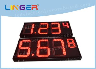 China Super Brightness Digital Gas Price Sign with 5000cd/m² Red LED Display, 650x1400mm Size and IP65 Waterproof Rating for sale