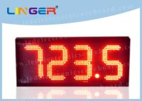 China 12'' 300mm Red LED Gas Price Display Sign with 5000cd/m² Brightness and IP65 Rating for sale