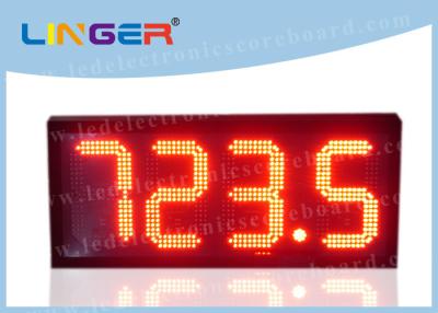 China 12'' 300mm Red LED Gas Price Display Sign with 5000cd/m² Brightness and IP65 Rating for sale