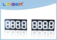 China 888.8 Digital Gas Price Sign - 500mm x 1000mm White LED Display with 5000cd/m² Brightness and IP65 Rating for sale