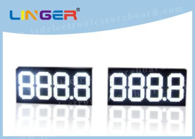 China 888.8 Digital Gas Price Sign - 500mm x 1000mm White LED Display with 5000cd/m² Brightness and IP65 Rating for sale