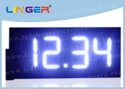 China Deep Set Stand LED Gas Price Sign 88.88 Format 12 Inch Digit IP65 Outdoor Highway Service Station for sale