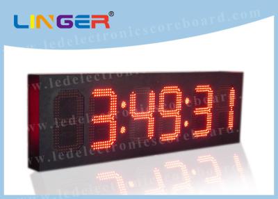 China 12-Inch 6-Digit LED Countdown Timer Clock with 5000cd/m² Brightness and IP65 Rating for Bus Stations for sale