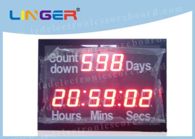 China Outdoor LED Countdown Timer with 8-inch 200mm Digits, IP65 Waterproof Rating and 100,000 Hour Lifespan for sale