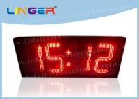 China IP65 Waterproof LED Countdown Timer with 12-inch Red Digits, GPS Sync & 1000m Wireless Range - 110-240V AC for sale