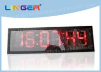 China IP65 Waterproof LED Digital Clock for Bus Stations - 300x1000mm Display, 5000cd/m² Brightness for sale