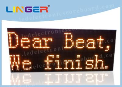 China IP65 Waterproof LED Scrolling Message Sign - 12mm Pixel Pitch, 4000cd/m² Brightness, 100,000 Hour LED Life for sale