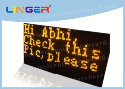 China P3 Yellow Programmable Scrolling LED Sign 128x256mm Module with Wireless Controller and 4500cd/m² Brightness for sale