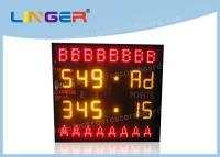 China 8 Inch Digit Height LED Electronic Scoreboard for Indoor Tennis Red Yellow Display for sale
