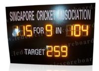 China 8-Inch LED Cricket Scoreboard with 200m View Distance - Outdoor Digital Display with 2-Year Warranty for sale