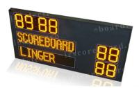 China P12mm Pixel Module LED Horsepolo Scoreboard 16in 400mm Yellow Digits Team Name Display for sale