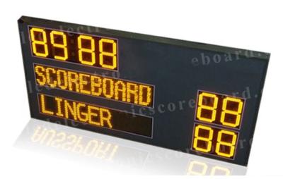 China P12mm Pixel Module LED Horsepolo Scoreboard 16in 400mm Yellow Digits Team Name Display for sale