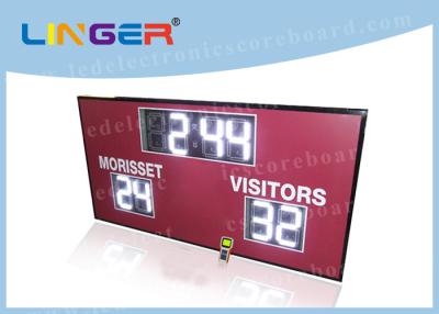 China 12 inch 300mm White LED Electronic Scoreboard 110V Multi Sport Game Timer for sale