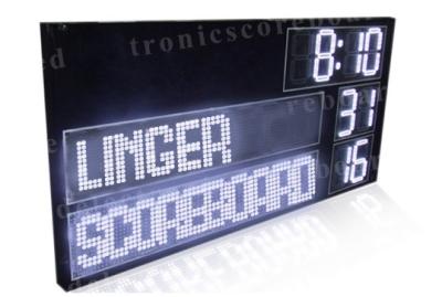 China P16mm LED Football Scoreboard with 300mm White Digits - 1200mm x 2000mm Outdoor Display for Sports Venues for sale