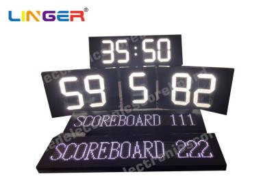 China White Color Polo Sport LED Electronic Scoreboard 24 Inch Digit Height 700cd Brightness for sale
