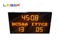 China 8-Inch LED Electronic Scoreboard with Iron/Steel Frame - 200mm Yellow Display, 110-240V AC Power, Outdoor Waterproof for sale