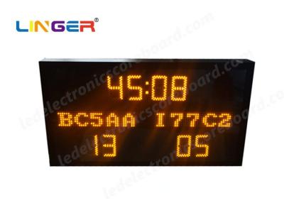China 8-Inch LED Electronic Scoreboard with Iron/Steel Frame - 200mm Yellow Display, 110-240V AC Power, Outdoor Waterproof for sale