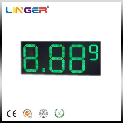 China 10 Inch 8.889 7 Segments LED Gas Price Sign 110V 240V AC 100000 Hours Life Span for sale
