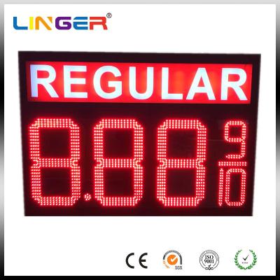China IP65 Waterproof Electronic LED Gas Price Display Customized Design for sale