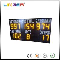 China Yellow Electronic Cricket Scoreboard with 8-16 Inch Digits, Wireless Control up to 800m, 7500cd/m² Brightness for Schools for sale
