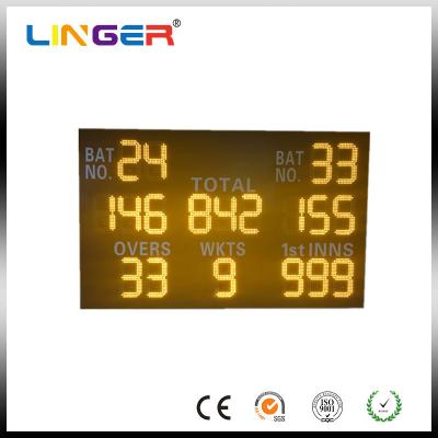 China Custom Digital Cricket Scoreboard with 8-16 Inch LED Digits and 100000 Hours LED Life for Sports Venues for sale