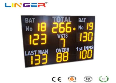 China High Brightness Waterproof Cricket Digital Scoreboard with 4000Hz Refresh Rate and 30% Energy Saving for sale