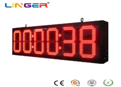 China IP65 Waterproof LED Digital Clock with 12-inch Digits and 1000m Wireless Range for Bus and Train Stations for sale