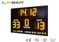 China 16-Inch LED Baseball Scoreboard Outdoor Type - 400mm Digit Height, 500m View Distance, 110V-240V Power for sale