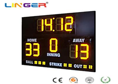 China 16-Inch LED Baseball Scoreboard Outdoor Type - 400mm Digit Height, 500m View Distance, 110V-240V Power for sale