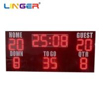 China American Football Scoreboard 4-30 Inch LED Main Clock Score Down Togo Qtr for sale