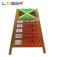 China Outdoor Column Gas Price Sign with Full Color LED Display 10 inch Digit DC5V for sale