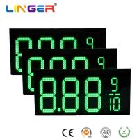 China Custom LED Gas Price Sign Outdoor Weatherproof IP67 6-30 Inch Digits AC110-220V for sale