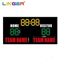 China Outdoor LED Scoreboard with Changeable Team Name 20 inch Digit Size 12V for sale