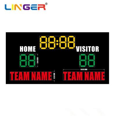China Outdoor LED Scoreboard with Changeable Team Name 20 inch Digit Size 12V for sale