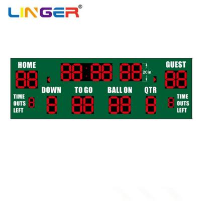 China Custom 15ft x 6ft Football Scoreboard 20in Digit High Brightness LED for Stadium for sale