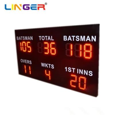 China 2026 New Season 1800x1000mm LED Cricket Scoreboard Outdoor 8in Digit 12V for sale