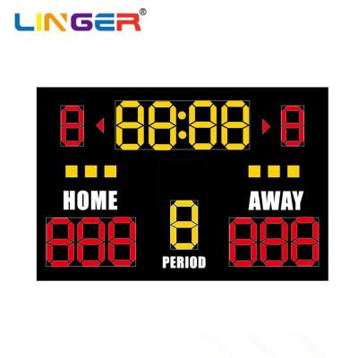 China 13 Digit LED Basketball Scoreboard Basic Function Economy Version 10 Inch Digit Size for sale