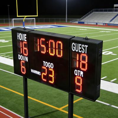 China P12mm Blue LED Pixel Modules for Electronic Scoreboard - 200mm Digit Height, 1000m Wireless Range, Multi-Sport Display for sale