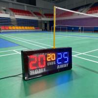 China 700mm x 330mm Three Color Indoor Badminton Court Scoreboard with 6 Inch Digits for sale