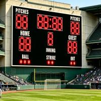 China 6ft x 9ft Wall-Mounted Baseball Scoreboard: Supplier Waives Ocean Freight on First Orders for sale